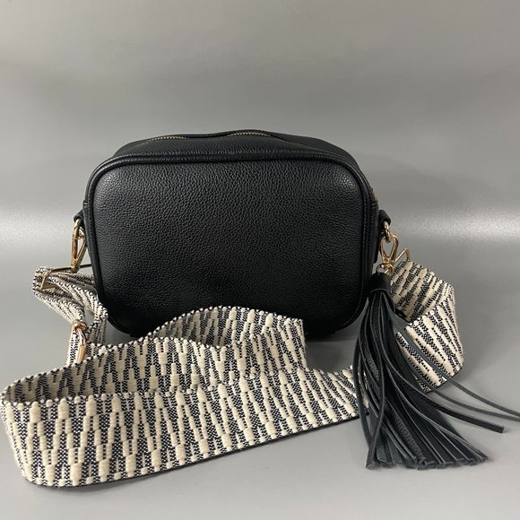 Ahdorned | Bags | Ahdorned Kelly Pebble Vegan Leather Tassel Crossbody ...